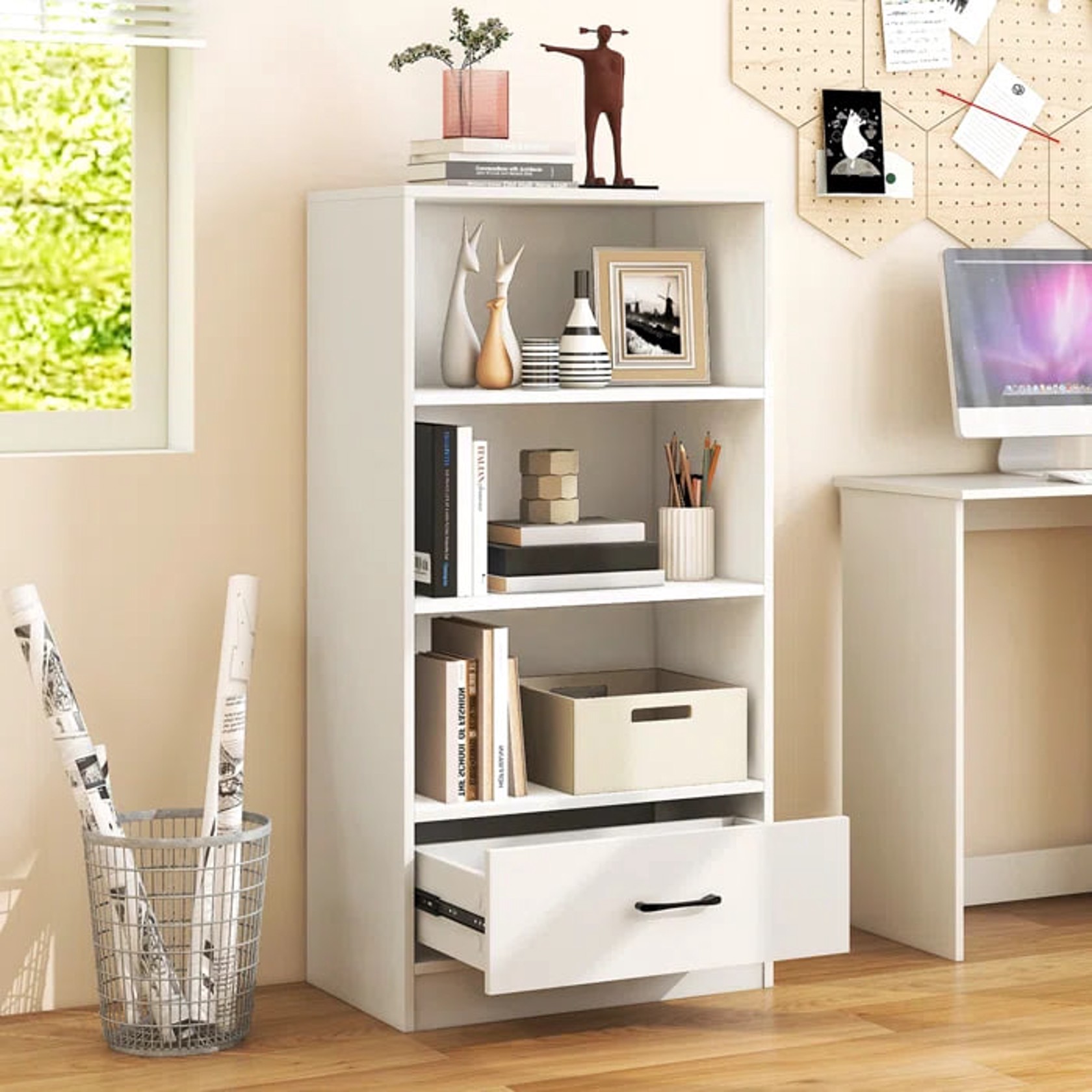 Stellaj Ev Plus, LDSP, ağ, 120x38x60 sm - Qiymeti, Bakıda almaq. Satışı ...