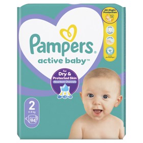 ᐈ Детские подгузники Pampers Active Baby 2 4-8 кг 94 шт - купить по ...