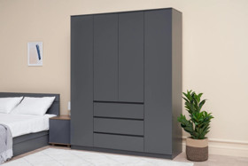 ᐈ Şkaf Art Mebel 20, 230x160x50 sm, laminat, sonoma, 4 qapılı - Art ...