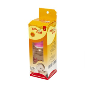ᐈ Qidalanma üçün şüşə qab Baby Land, çəhrayı, 120 ml - qiymeti və ...