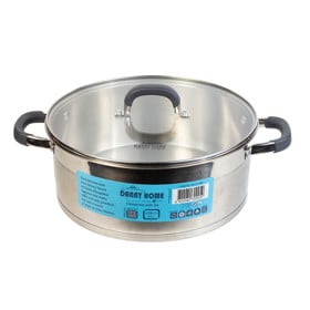 ᐈ Qazan Danny Home, 6.5 l, paslanmayan polad/şüşə, gümüşü/şəffaf ...