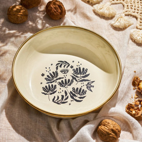 ᐈ Tava Emsan Artisan Emaye Çuxur Qara Bəyaz 500 ml - 1012580 - qiymeti ...