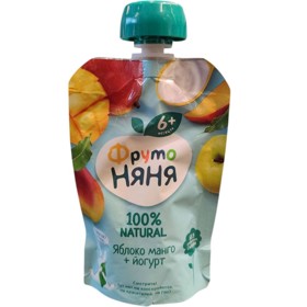 ᐈ Püre yoqurtlu alma mango Фрутоняня, 6+ ay, 90 qr - qiymeti və satışı ...