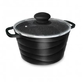 ᐈ Qazan NMP Каменная, qranit, qara, 1.5 l, 13.4 sm - qiymeti və satışı ...