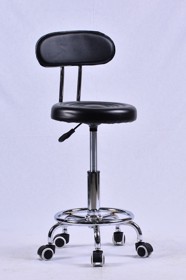 ᐈ Bar stulu ERZ Puff, süni dəri/metal, qara, 100 kq - qiymeti və satışı ...