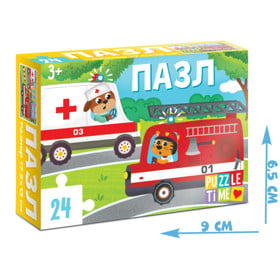 ᐈ Pazl Puzzle Time Полезные машины, 24 element - qiymeti və satışı | ️ ...