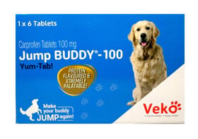 ᐈ İltihaba qarşı həblər itlər üçün Veko Carprofen Jump Buddy, 1x6 ...
