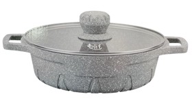 ᐈ Qısa qazan Elif EL71236_boz, 36 sm, qranit, boz - qiymeti və satışı ...