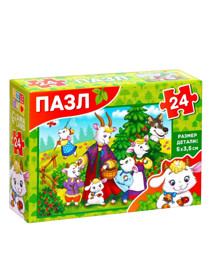 ᐈ Pazl Puzzle Time Детские сказки Волк и семеро козлят, 24 element ...