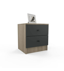 ᐈ Tumba Art Mebel Art_tumba_104, laminat, sonoma/antrasit, 60x40x40 sm ...