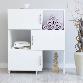 ᐈ Stellaj Ev Plus Veil, 90x80x31 sm, LDSP, ağ - qiymeti və satışı | ️ ...