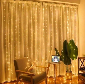 ᐈ Yeni il üçün işıq diodlu hörüklər pərdə, 3x4 m, TT0763 - TT0003 ...