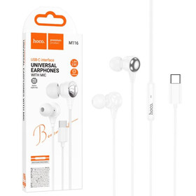 Проводные наушники Hoco M116 Benevolent Premium White - купить по ...