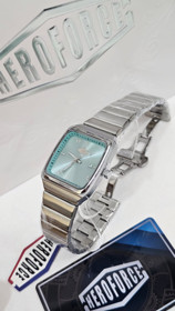 ᐈ Kişi qol saatı Heroforce Vizyon Silver/Green + Box - Viz0090035001 ...