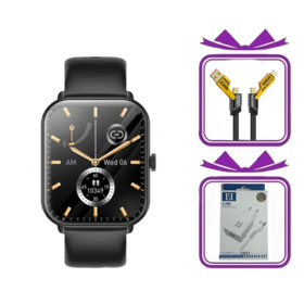 ᐈ Смарт часы Hoco Y3 Pro Black + Кабель USB LoL L-207 65W 4IN1 ...