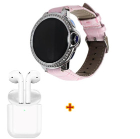 ᐈ Ağıllı saat RW20 Pink + Simsiz qulaqlıq Hoco EW74 White Hədiyyə ...