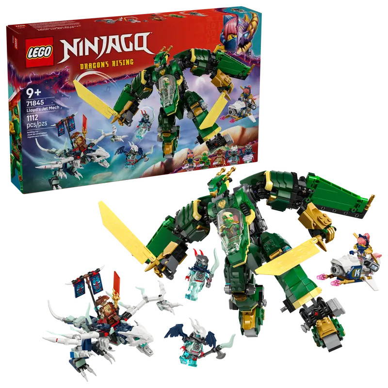 ᐈ Konstruktor LEGO Ninja Dragons Rising Lloyd’s Jet Mech 71845, 9+ yaş ...
