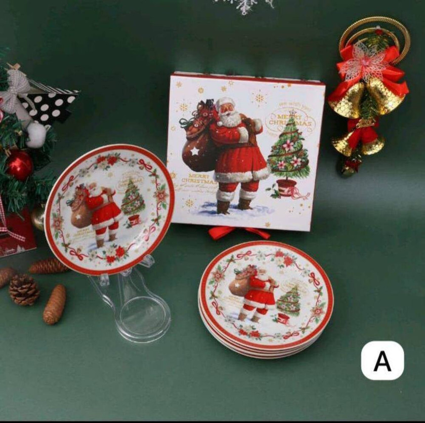 ᐈ Yeni il boşqabı Narlı Şaxta baba, 6 ədəd, salat üçün - Narlı-CP-1610 ...