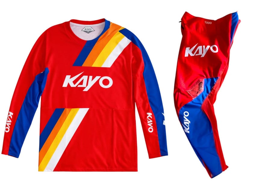 ᐈ Motosikl avadanlığı və müdafiəsi Kayo motosikl geyim dəsti, qırmızı ...