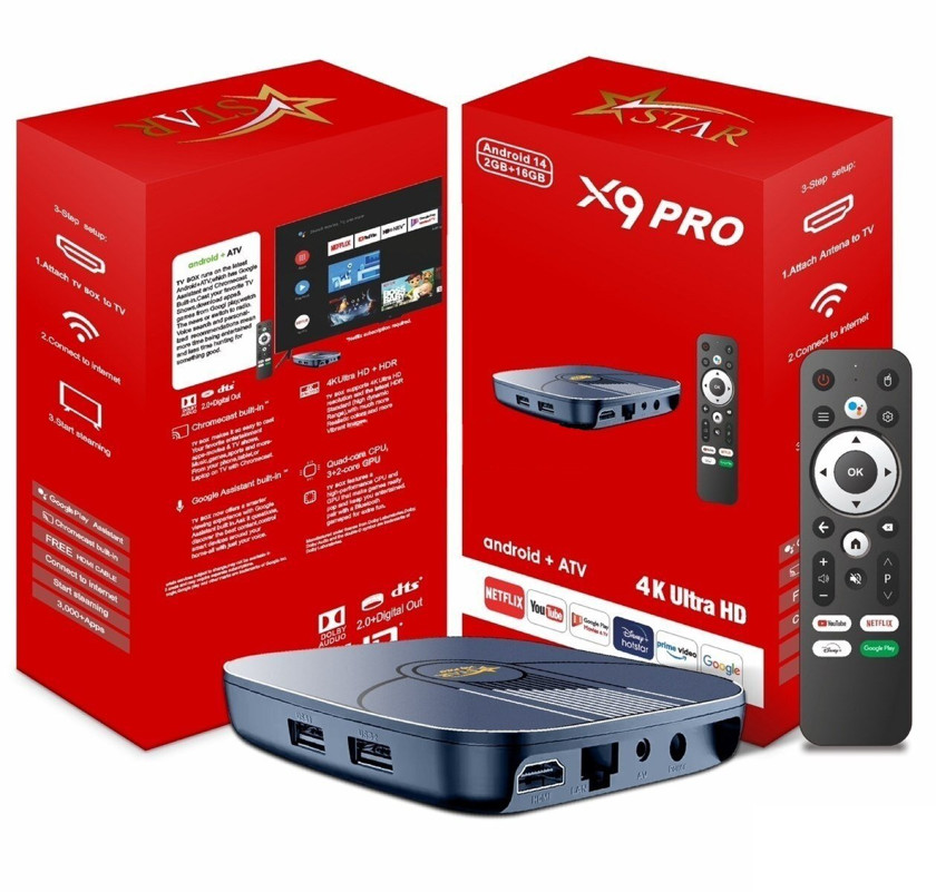TV qoşma X9 Pro 4K Ultra HD, 2/16 GB Black - Qiymeti ve Satisi | Birmarket