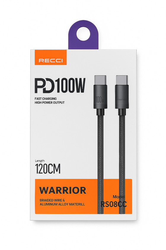 ᐈ Kabel USB Recci RS08CC PD100W - qiymeti və satışı | ️ BIRMARKET