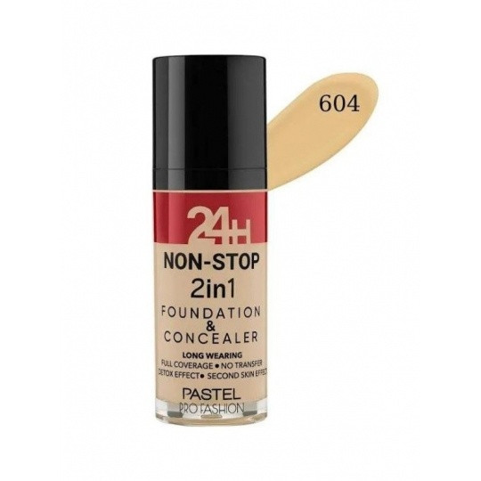 ᐈ Tonal krem Pastel Profashıon 24H Non-Stop 2in1 Foundatıon & Concealer ...
