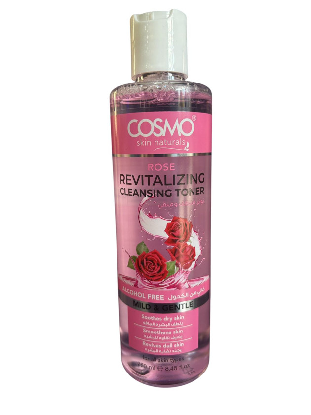 ᐈ Üz üçün tonik Cosmo Skin Naturals Rose Revitalizing Cleansing 250 ml ...