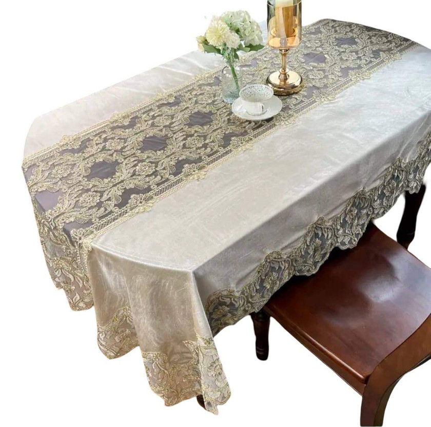 ᐈ Скатерть Prestige Cotton, велюр, с люрексом, 180x320 см - UC-HİK-561 ...