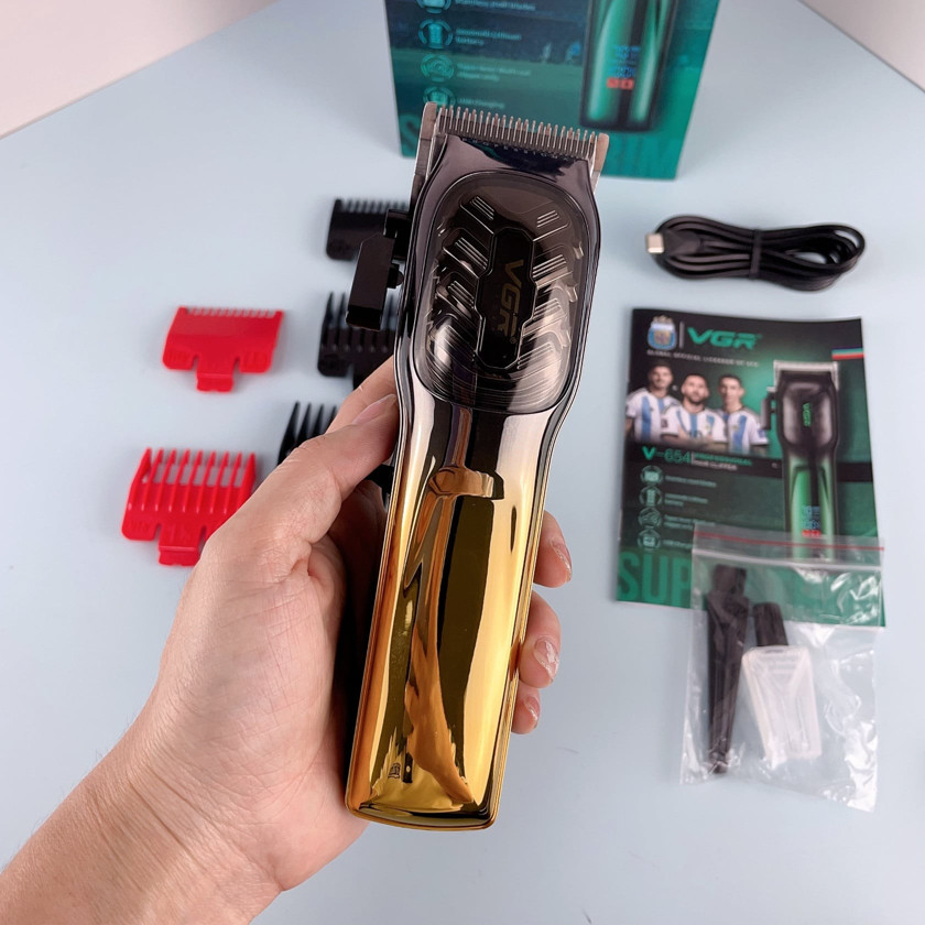 ᐈ Saç qırxan maşın VGR V-654 Gold, simsiz, peşəkar və güclü trimmer ...