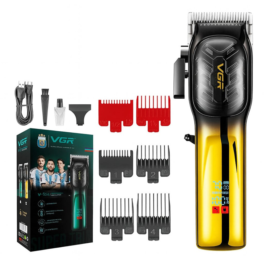 ᐈ Saç qırxan maşın VGR V-654 Gold, simsiz, peşəkar və güclü trimmer ...