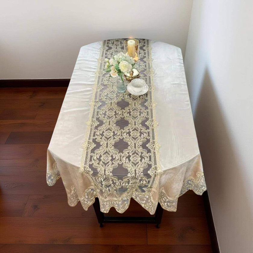 ᐈ Süfrə Prestige Cotton, vilur, zərli, 180x320 sm - UC-HİK-572 ...