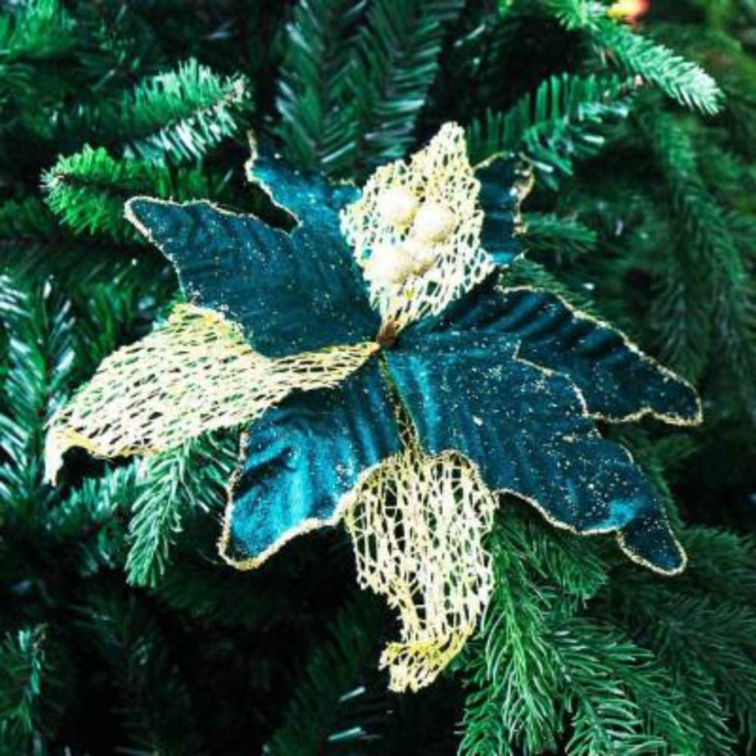 ᐈ Ev üçün yeni il bəzəyi Yolka Çiçəyi 234-34, dekorativ, yaşıl və ...