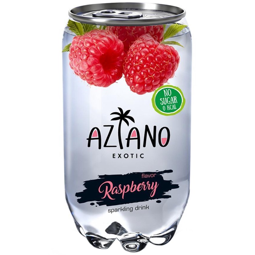 ᐈ Газированный напиток Aziano Raspberry 350 мл - купить по выгодной ...