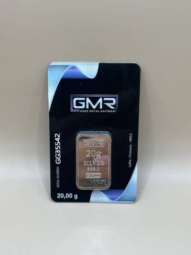 Hədiyyəlik gümüş külçə Silverbars.az-882099, 20 q, 999.9 əyar ...