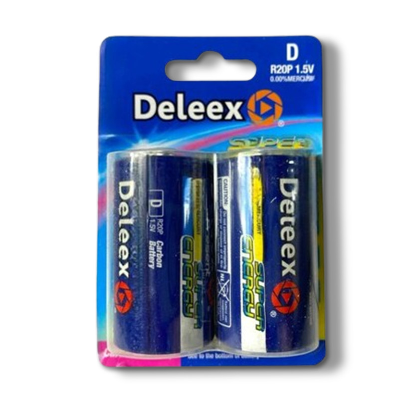ᐈ Batareyalar Batteries Deleex - D R20P 1.5V - 2 pieces in pack 4C ...
