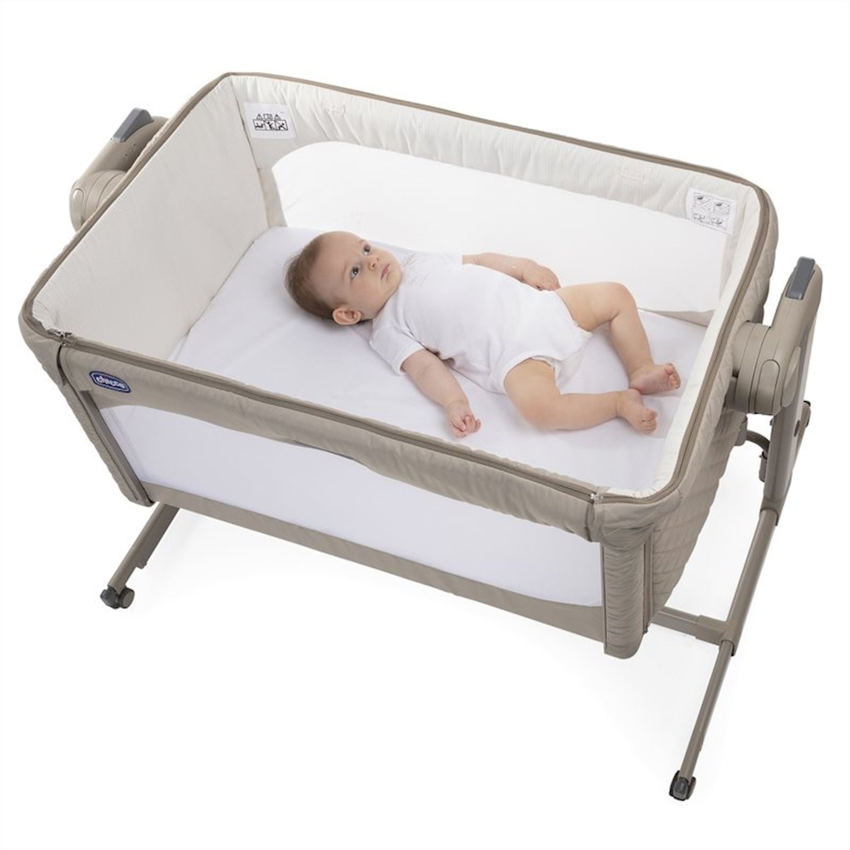 Детская кроватка Chicco Next2Me Magic приставная,бежевая - купить в ...