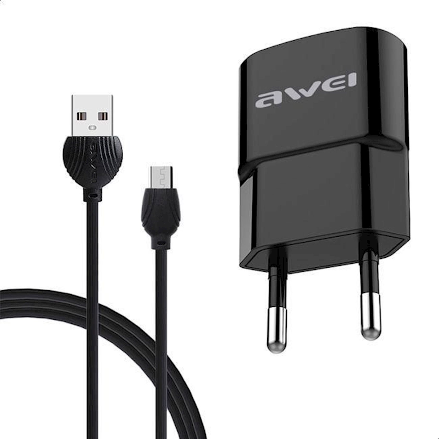 Сетевое зарядное устройство Awei C-831 Travel Charger Micro USB, Черный ...