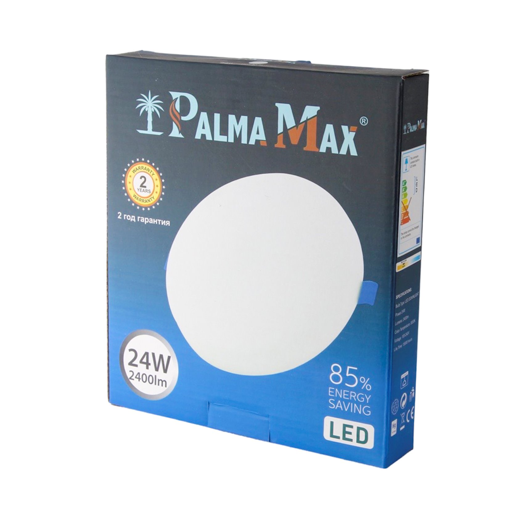Встраиваемая светодиодная панель Palma Max LED 24 Вт, 3000 K, 100-240 В ...