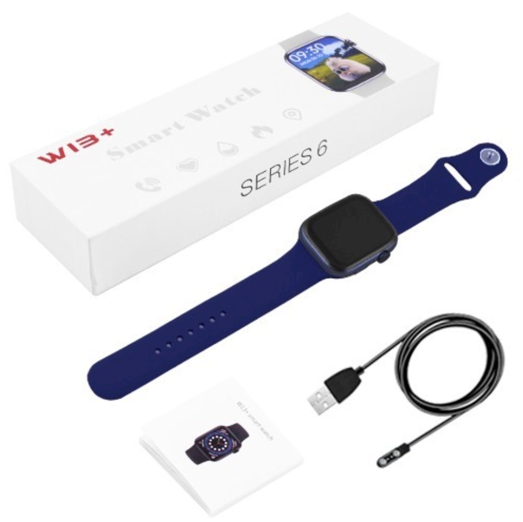 Смарт-часы Smart Watch W13 Plus Blue - купить в Баку. Цена, обзор ...