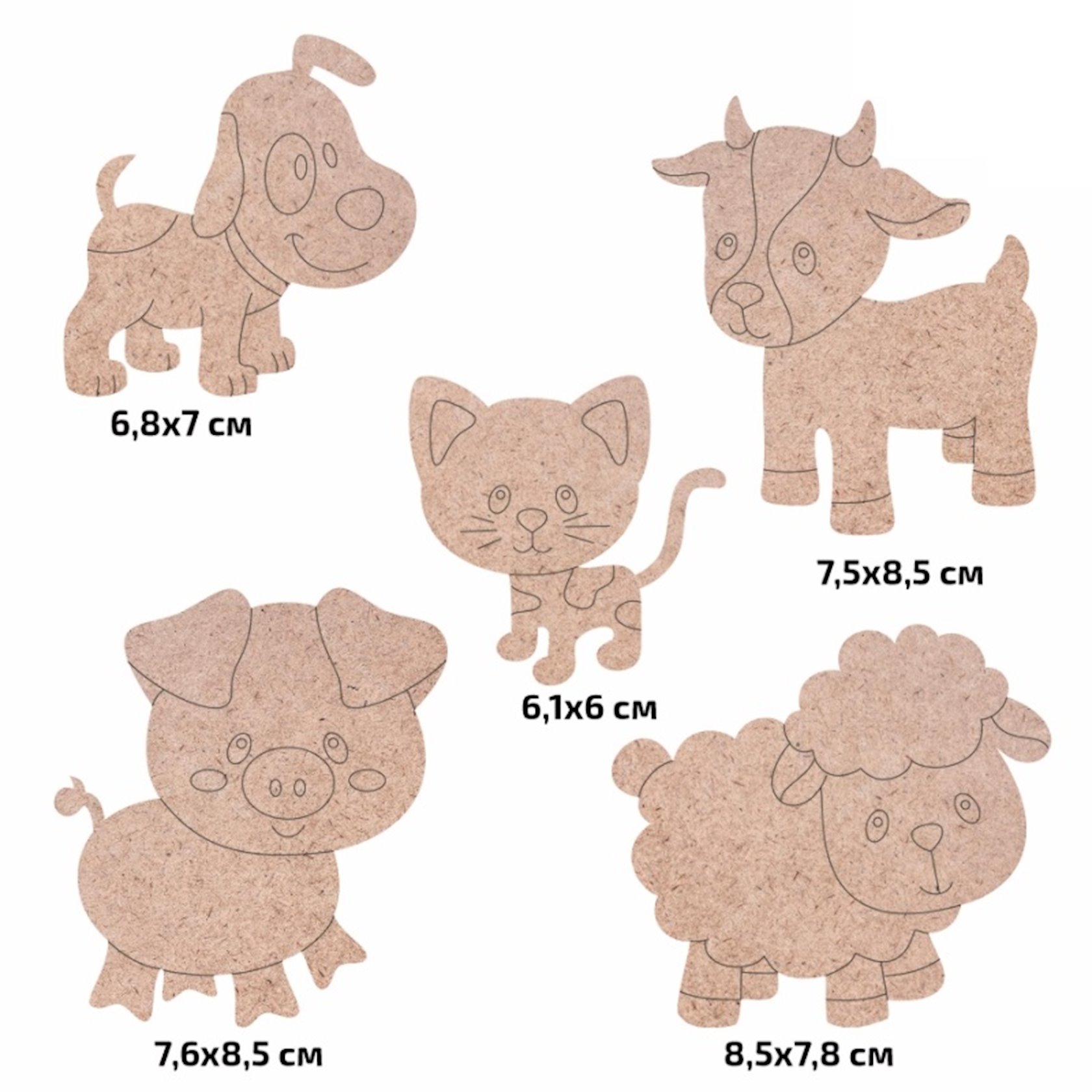 Hazırlamalar dəsti Rosa Talent Ev heyvanları №1, DVP, 5 əd, maqnitli ...