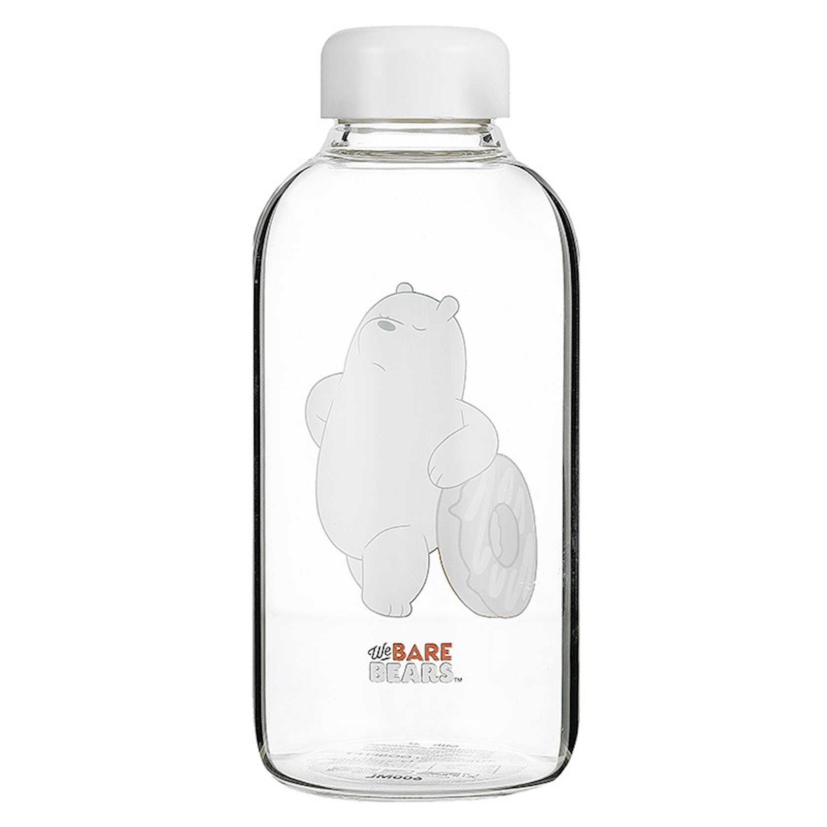 Бутылка для воды Miniso We Bare Bears Ice Bear 600 мл, стекло ...