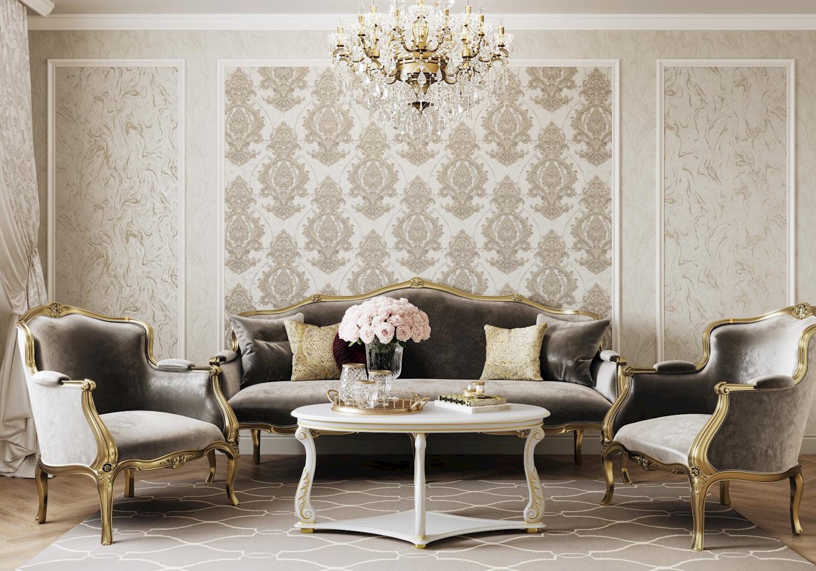 Vinil divar kağızları PALITRA Arabesca PL71930-12, 10.05x1.06 m ...