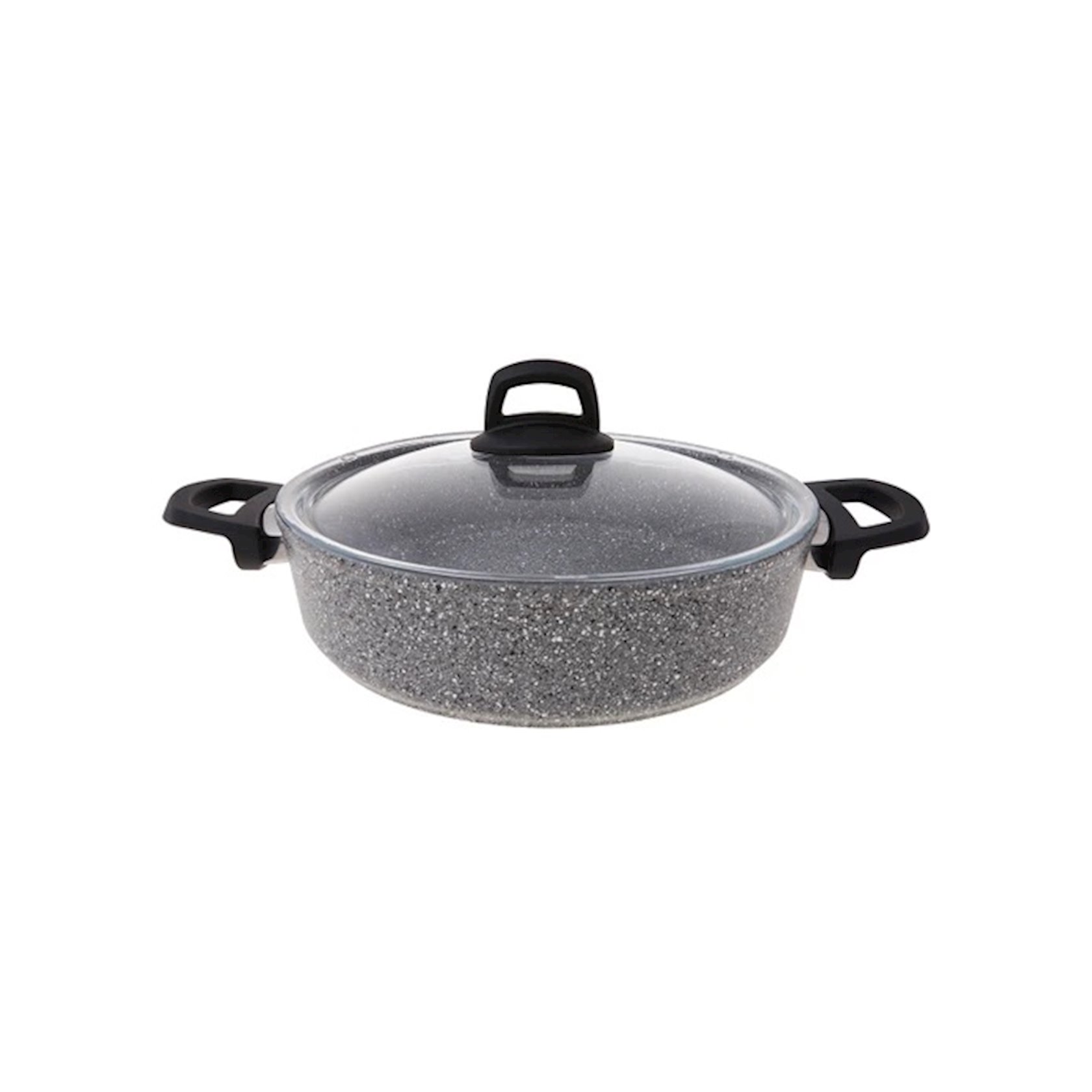 Qab dəsti Emsan Premium qranit, boz, 7 ədəd, qapaqlı qazan 18 sm, 1.8 l ...