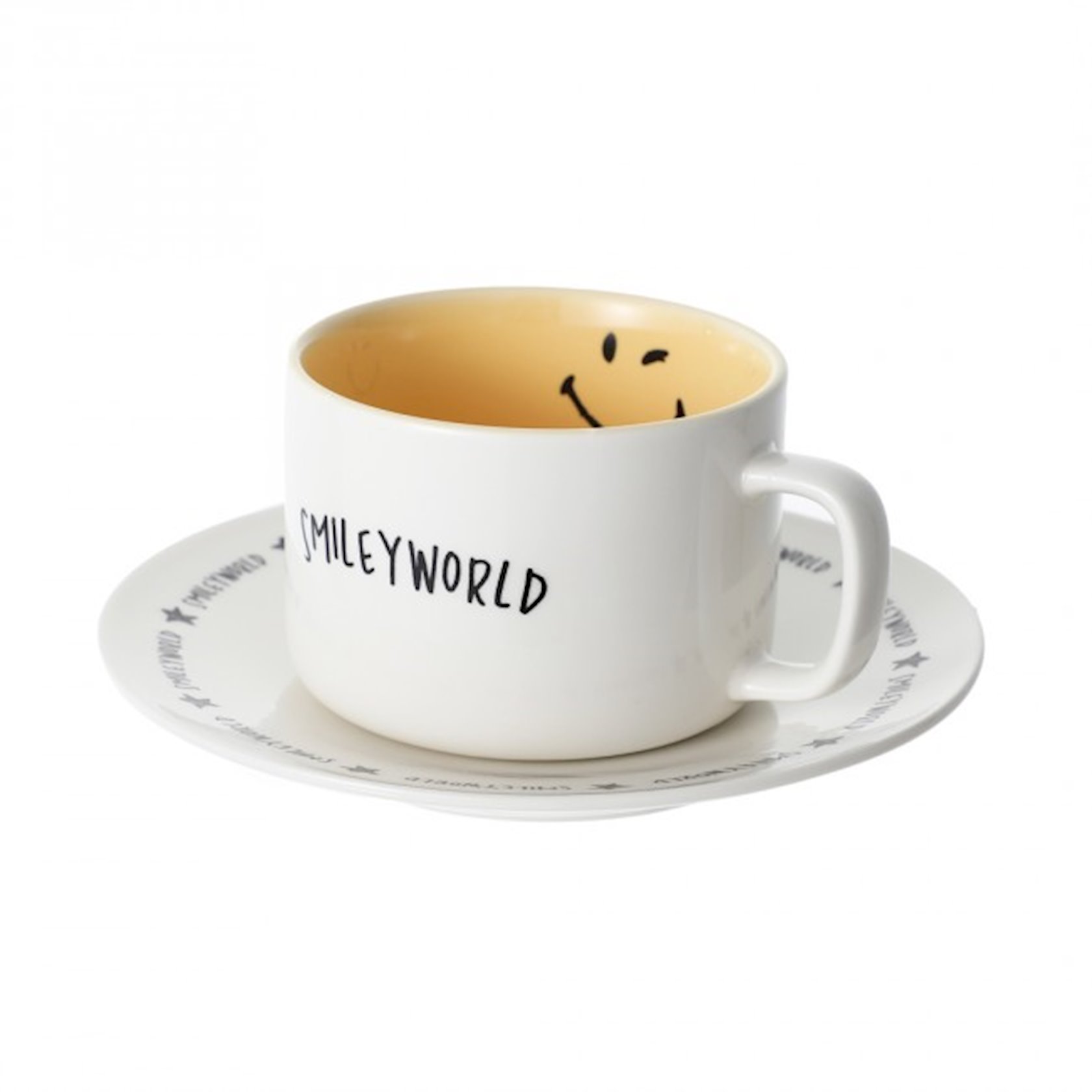 Çay dəsti Miniso Smiley World Series Ceramic Cup and Coaster 200 ml ...