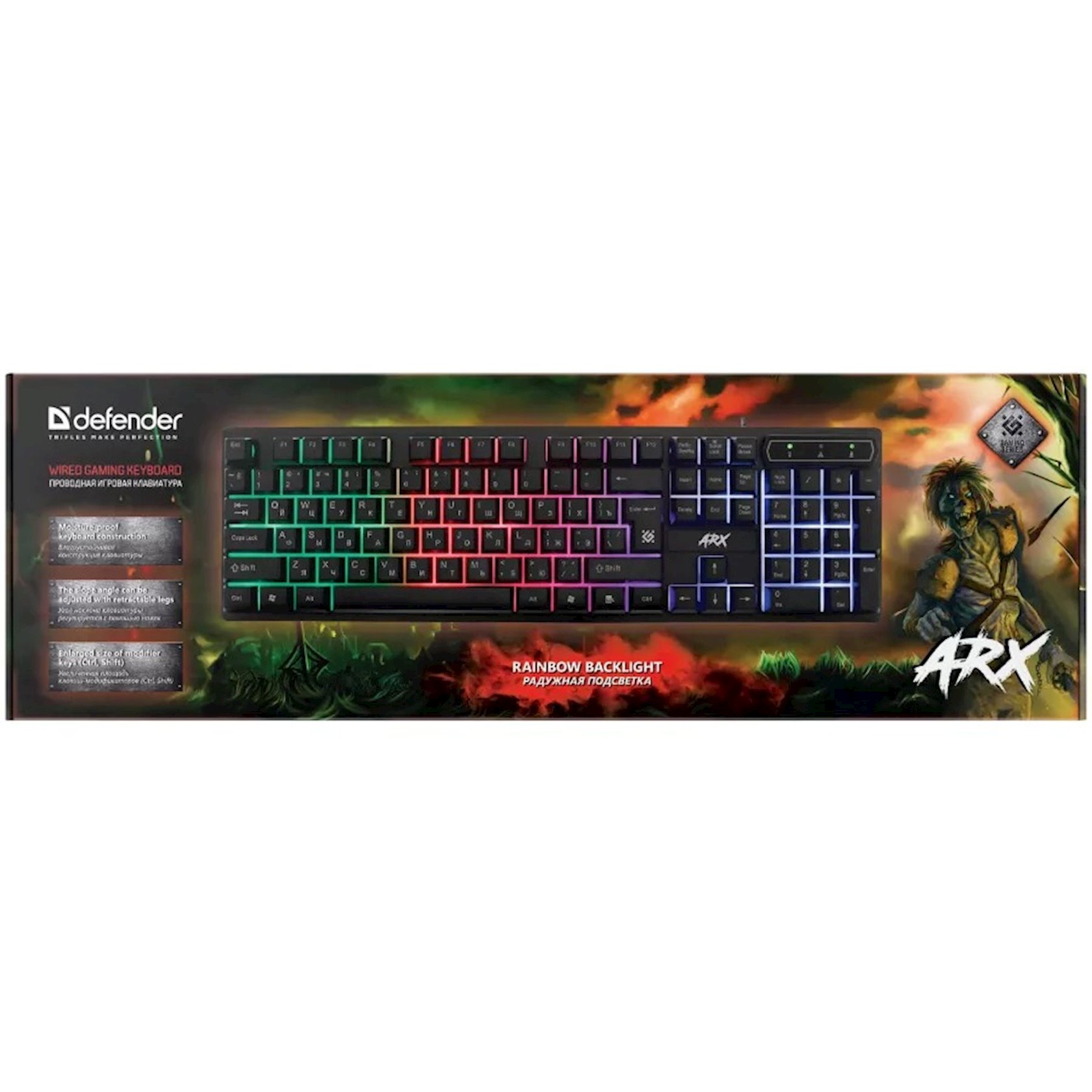Клавиатура Defender Arx GK-196L Wired Gaming Keyboard (45194) - купить ...