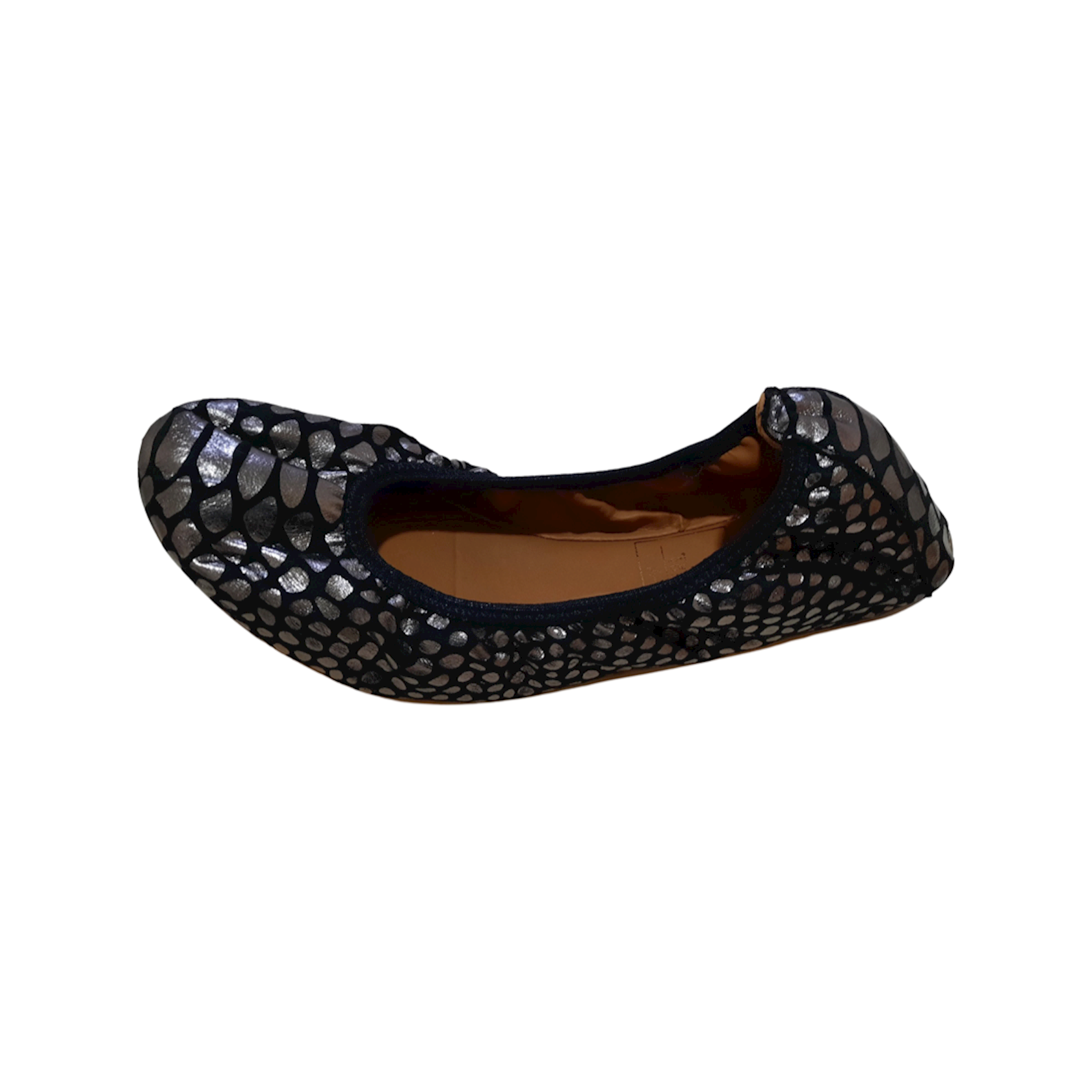 Qadınlar üçün yumru burun baletkalar Rollbab CL211, qara, təbii dəri ...