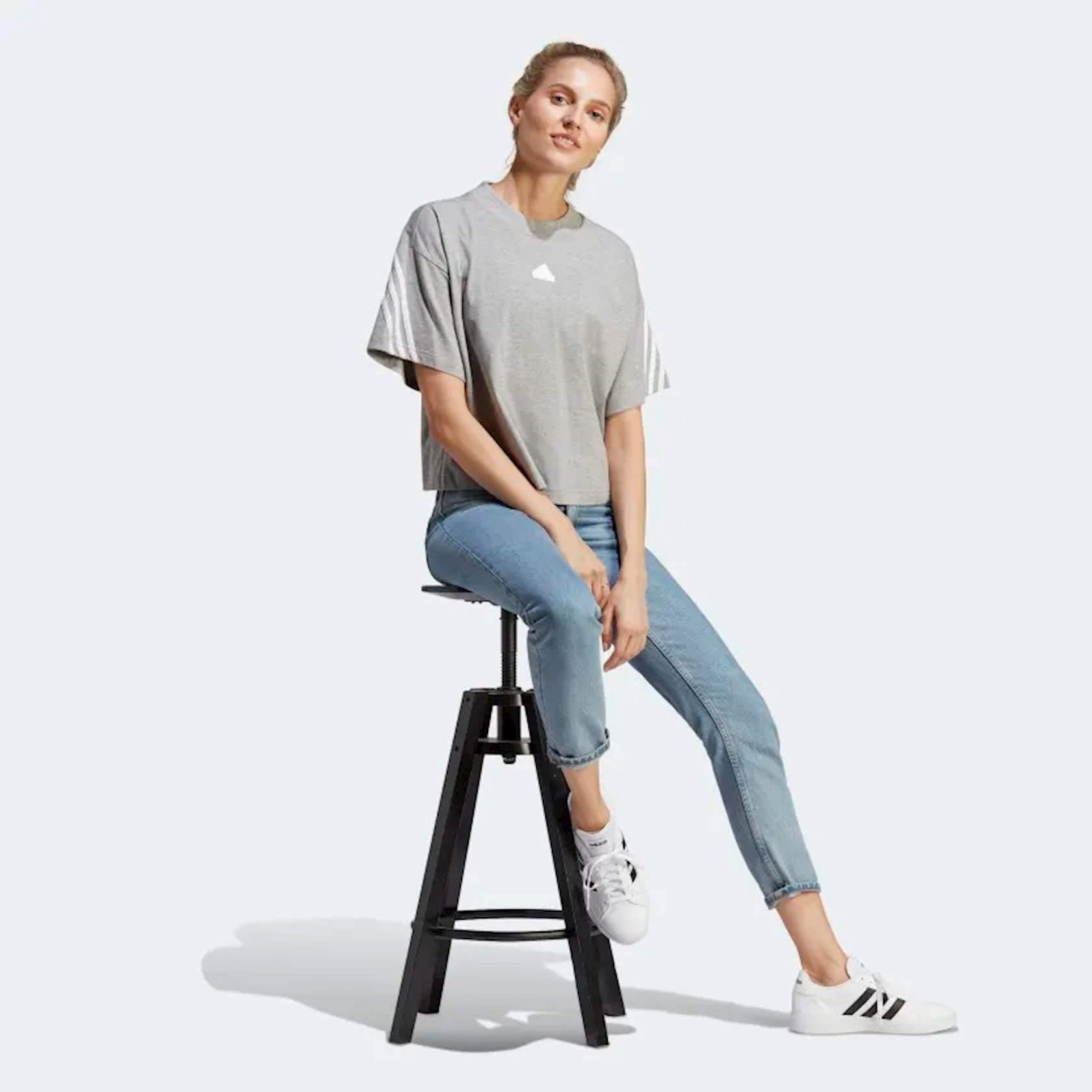 Qadınlar üçün futbolka Adidas IB8518, boz, ölçü M - Qiymeti, Bakıda ...