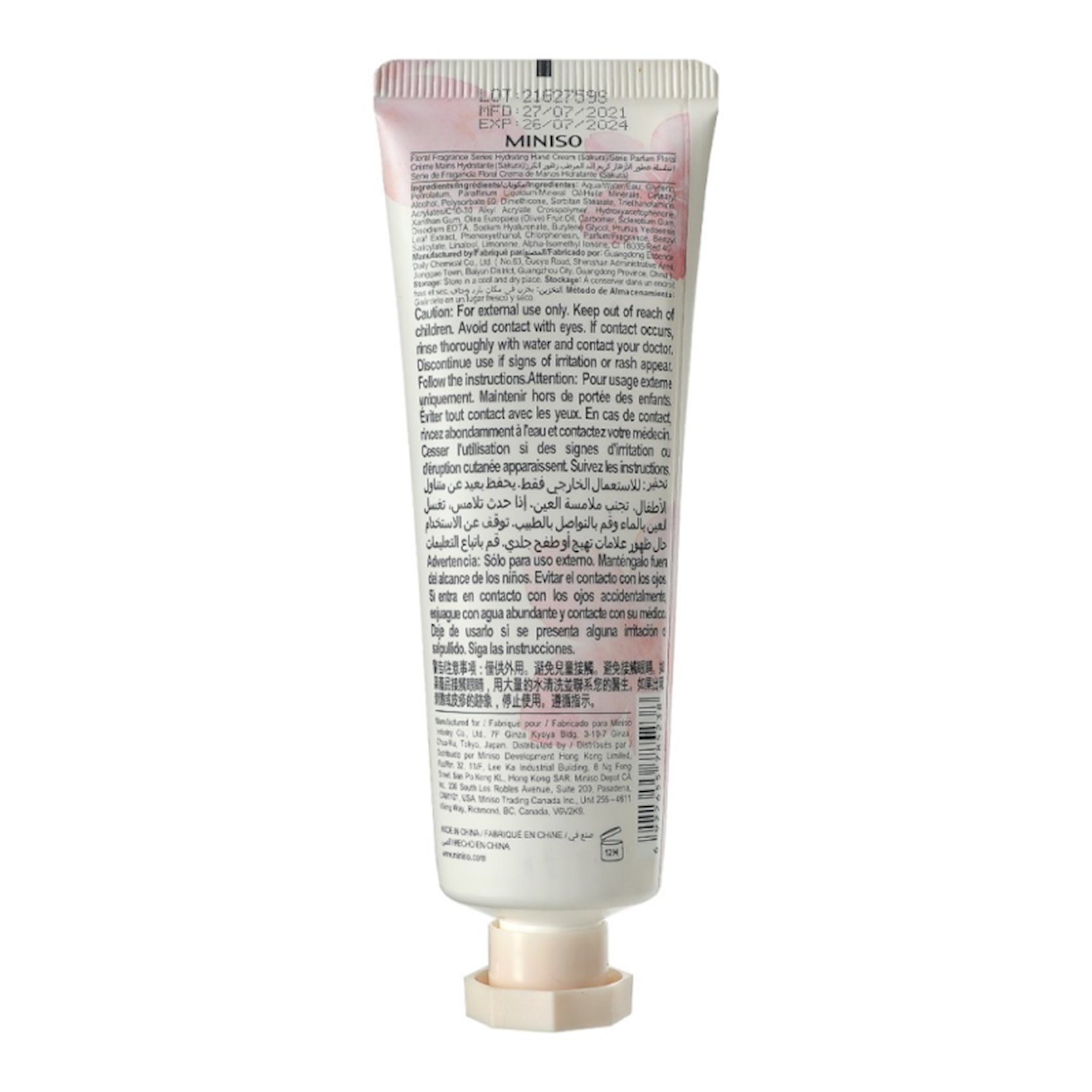 Əllər üçün krem Miniso Floral Fragrance Series Hydrating Hand Cream ...