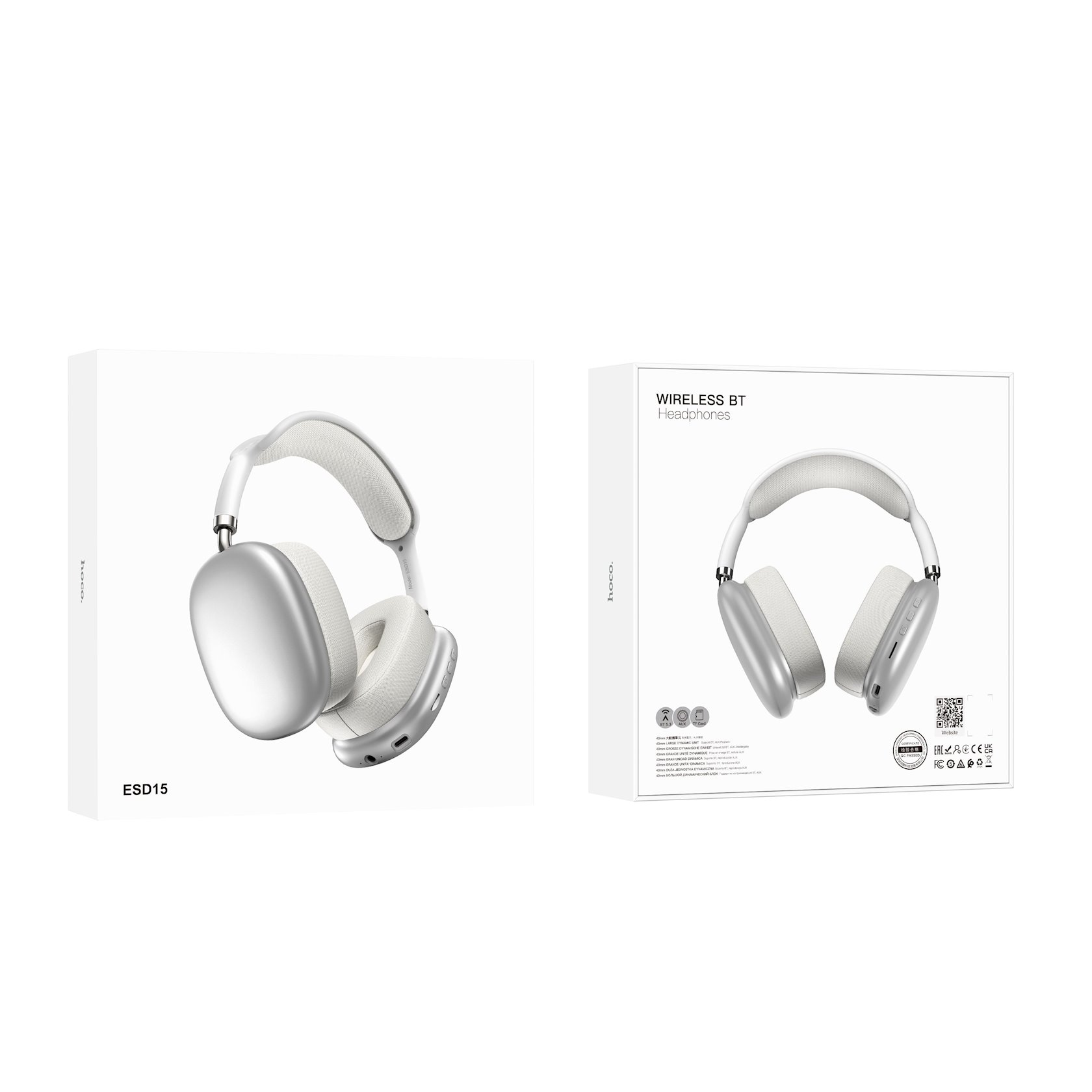 Беспроводные наушники Hoco ESD15 Silver - купить в Баку. Цена, обзор ...