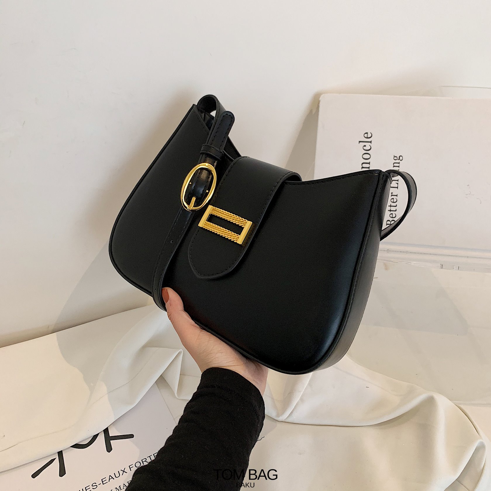 Çiyin çantası Tom Bag Baku A066, qara - Qiymeti, Bakıda almaq. Satışı ...